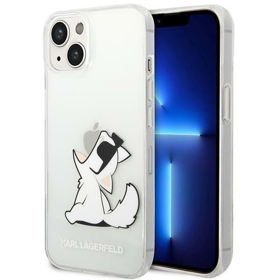 Karl Lagerfeld Étui en cuir avec logo perforé pour iPhone 14 Plus ...