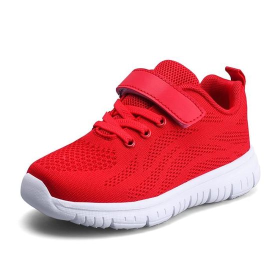 Chaussures enfant Baskets Garçons Filles Mesh - Respirant Rouge ...