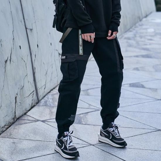 Tenue professionnelle,Pantalon Cargo Hip Hop pour hommes,Harajuku,Harem,jogging,survêtement ...