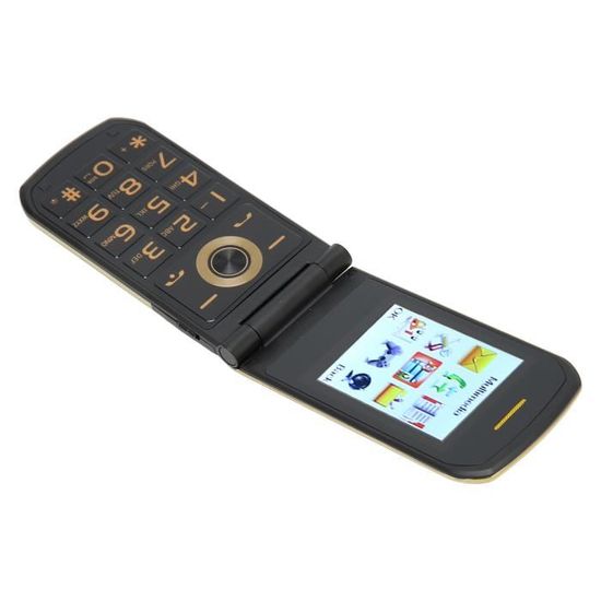 2G Flip Phone K21 2G Senior Big Button Flip Cell Phone 2,4 pouces cran ...