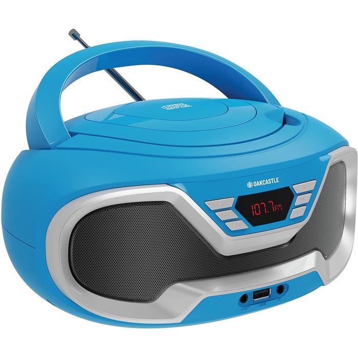 Cd200 – poste radio cd portable avec bluetooth, prise 3,5 mm et port ...