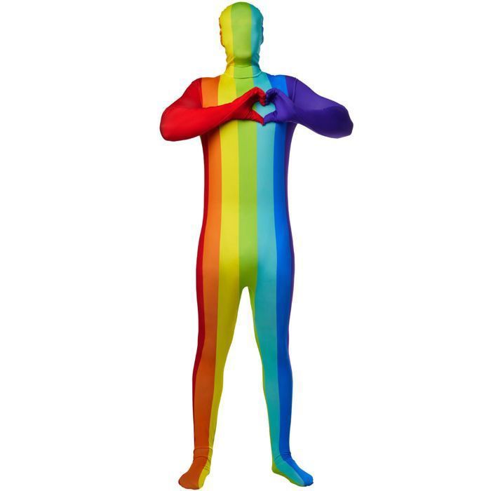 Morphsuits Costume Arc-en-ciel, Tenue Festival Colorée, Vêtement Fête ...