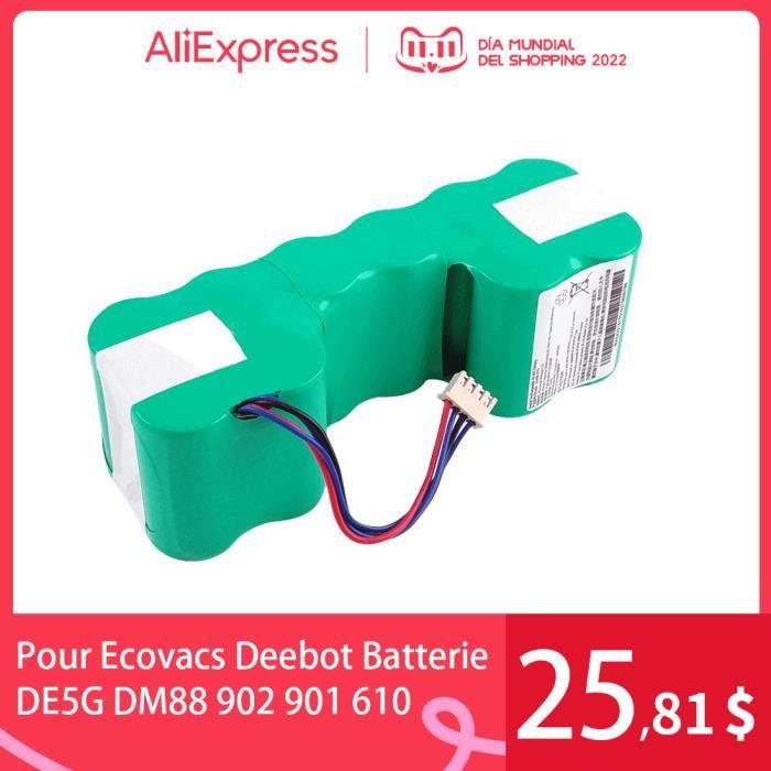 12v-1 PCS-DE55 12V Ni MH 3500mAh batterie pour Ecovacs Deebot DE5G DM88 ...