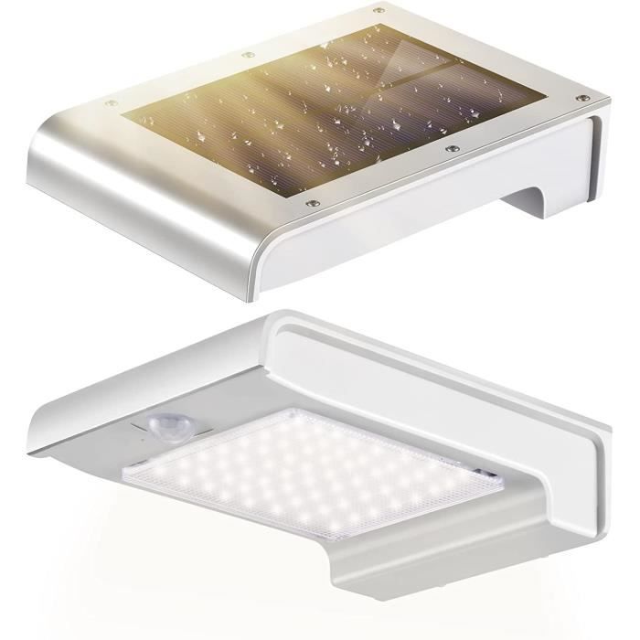 Lampe Solaire Detecteur de Mouvement, Lampe Spot Solaire Exterieur avec Batterie 2200mAh pour ...