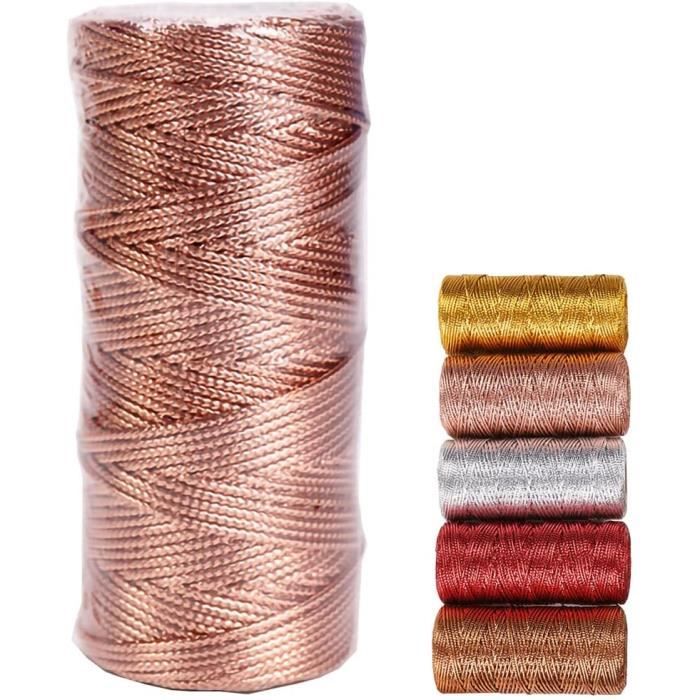 Cordon Métallique Fil Dore Deco Ficelle Dorée 100m Fil Doré Noel pour ...