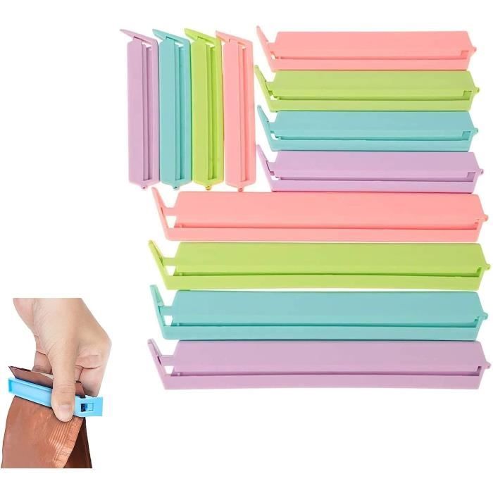 Clips d'Étanchéité Alimentaire, Pinces pour Sachets,12 pcs Clip ...