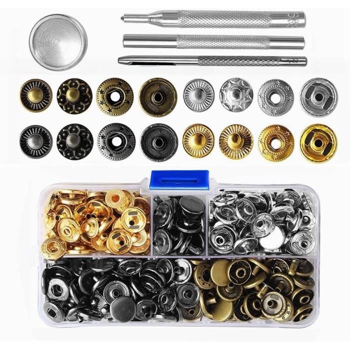 Bouton, Outils En Métal Bouton Pression Artisanat Down Jacket Bouton ...