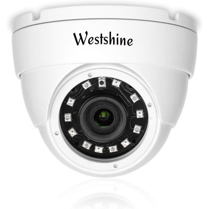 Westshine Caméra IP de sécurité, 5MP POE (Power Over Ethernet) Caméra IP, Caméras CCTV de ...