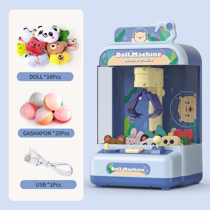 36 Accessoires Bleu - Machine à griffes en peluche pour enfants, Jouet ...