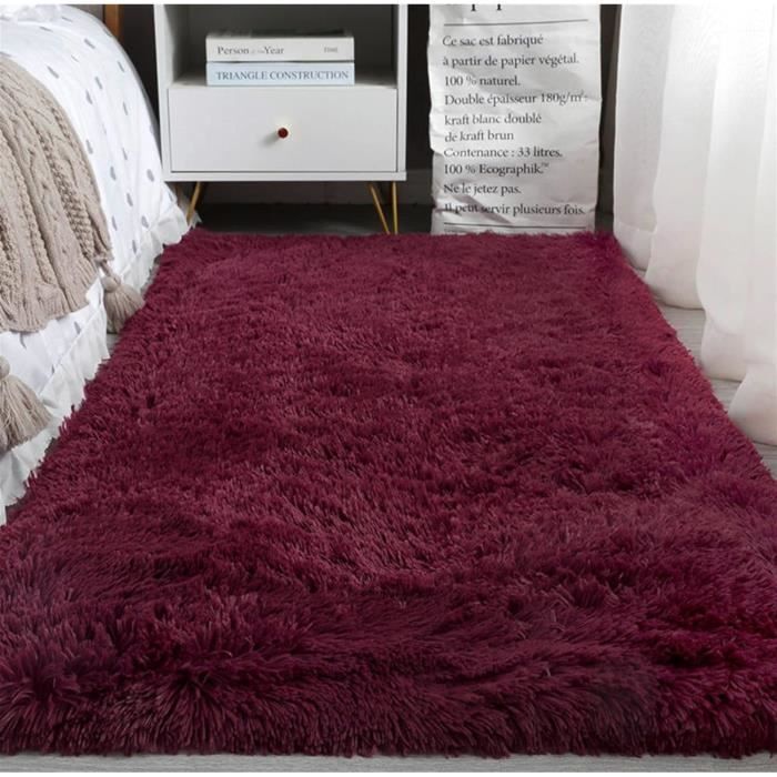 Tapis Doux Salon Tapis Anti Slip Moelleux Chambre Tapis Tapis Shaggy ...
