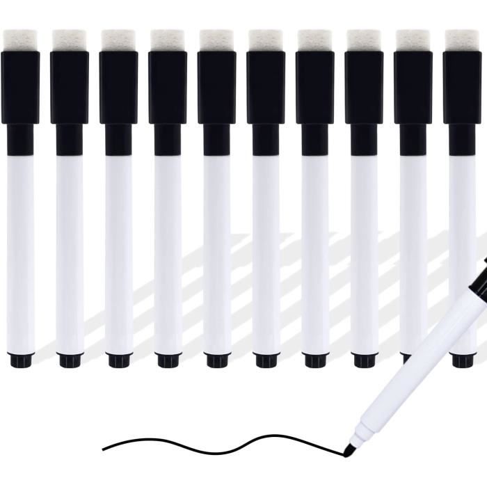 Feutre Tableau Blanc Effacable, 10 Pièces Marqueur Tableau Blanc ...