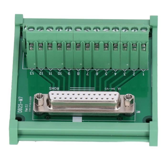 Cikonielf plaque adaptateur DB25 vers terminal DB25 à la plaque d ...