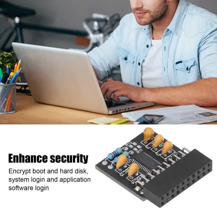 ZHI Module TPM 2.0 Compatible Asus MSI ASROCK Gigabyte 7029686357683 ...