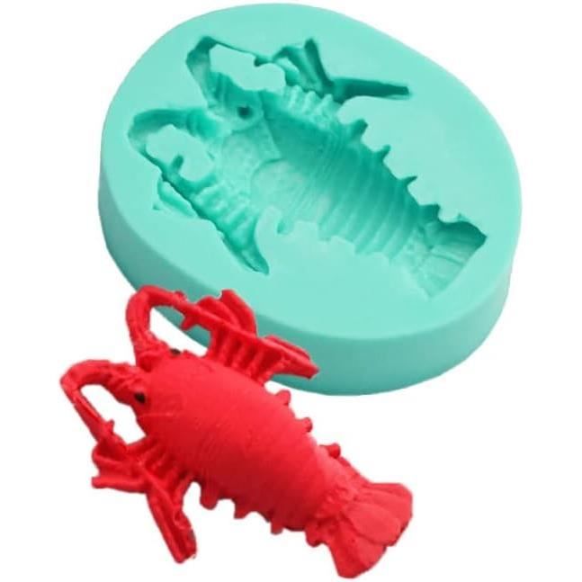 Moulle Silicone 2 Pièces En Forme De Homard Fondant Gâteau Silicone ...