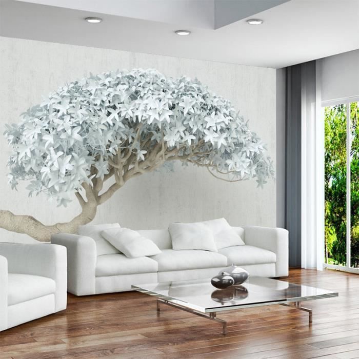 Papier Peint Arbre, 210 x 140 cm, Poster Geant Mural 3D Arbre Pour ...
