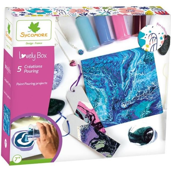 SYCOMORE - Kit de loisir créatif enfant - Créations Pouring - 5 projets ... SYCOMORE - Kit de loisir créatif enfant - Créations Pouring - 5 projets ...