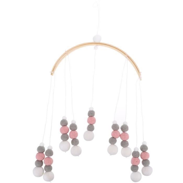 Baby lit mobile feutre boules de berceau bell bell carillon pendentif ...