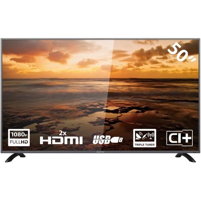 YASIN SCEPTR X50 50 inch (Full-HD, Triple Tuner, CI+, 2x HDMI, USB ...