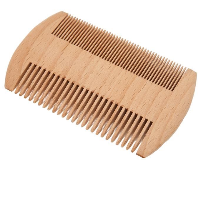 KIMISS Peigne à moustache Peigne à barbe en bois professionnel Portable ...