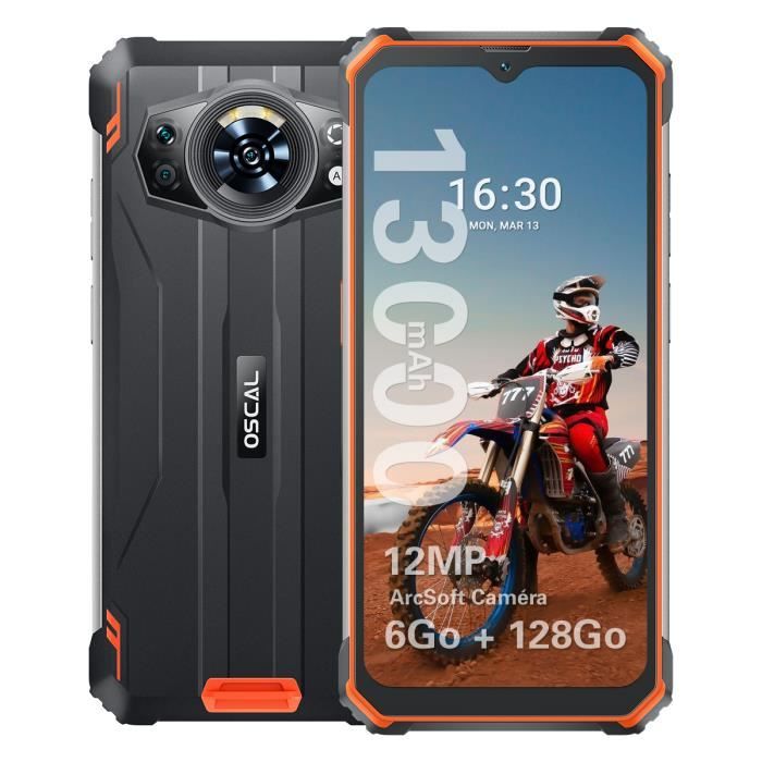 Oscal S80 Smartphone Robuste 13000mAh 33W 128 Go 6.583" FHD+ Écran ...