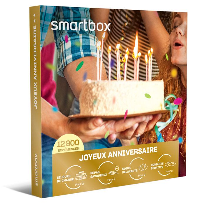 Coffret Cadeau SMARTBOX - Joyeux anniversaire - 1 séjour ou 1 activité ... Coffret Cadeau SMARTBOX - Joyeux anniversaire - 1 séjour ou 1 activité ...