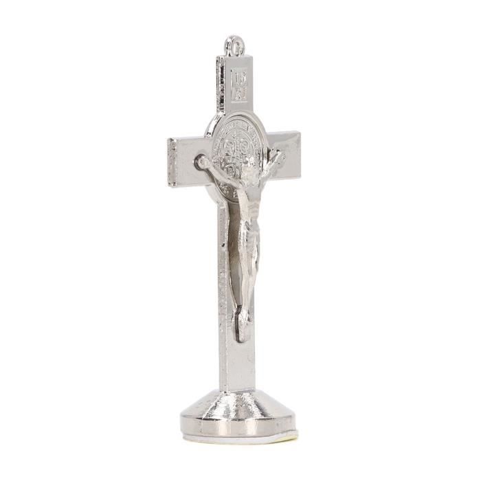 Sonew Crucifix debout Crucifix Argenté Style En Alliage De Zinc Poli ...