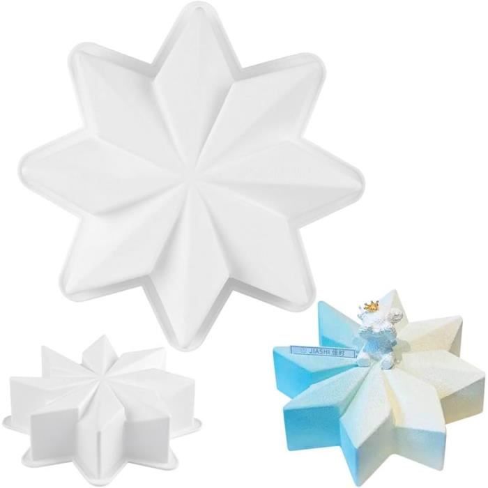 Moule En Silicone Étoiles Moules À Gâteaux Étoile Octogonale Moules À ...