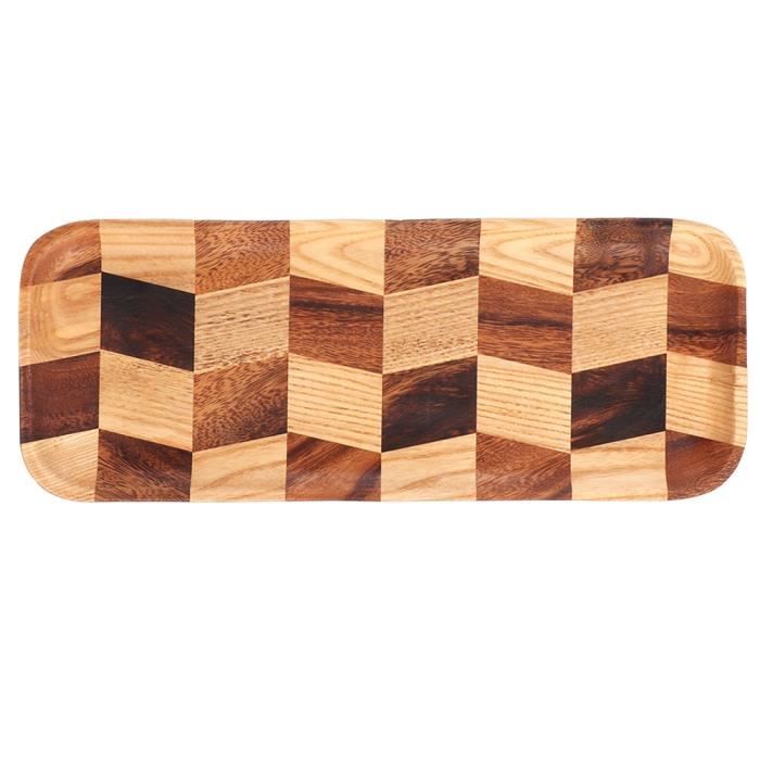 Plateau Plat De Service Vintage En Bois (32X12.5Cm) - Vvikizy ...