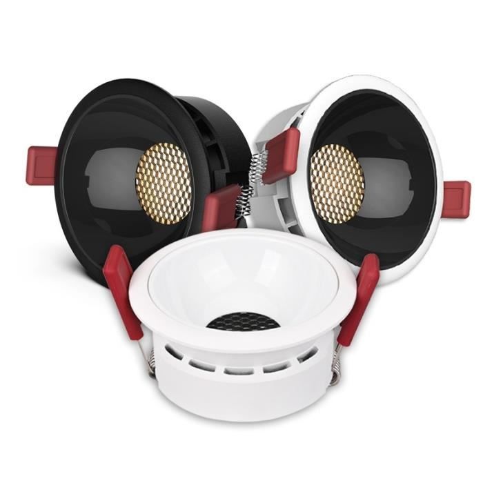 SPOTS,Blanc froid-24W Dimmable-Black--Spot lumineux led encastrable en ...