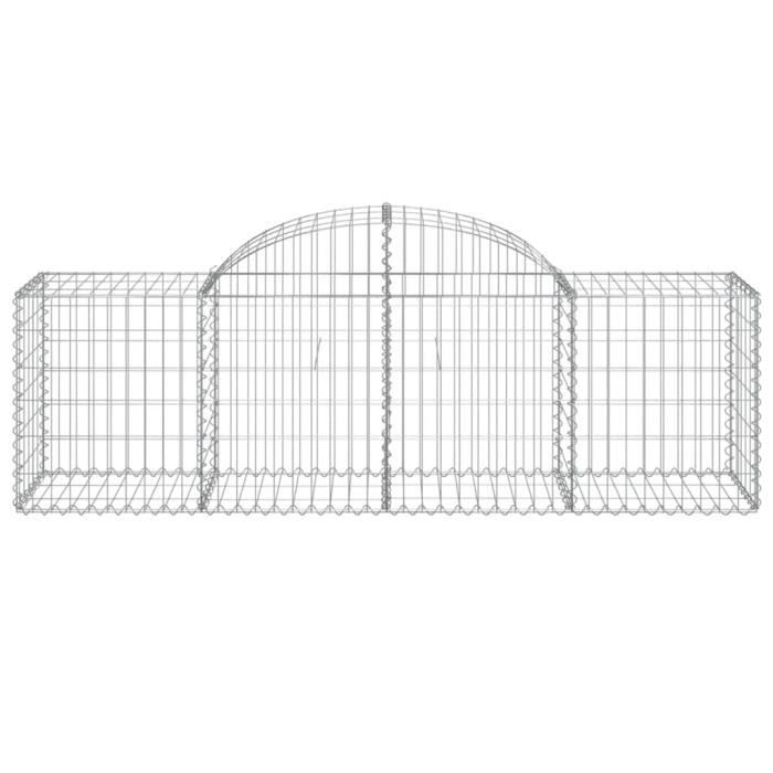 Panier de gabions arqué ZERODIS - Fer galvanisé - 200x50x60/80 cm ...
