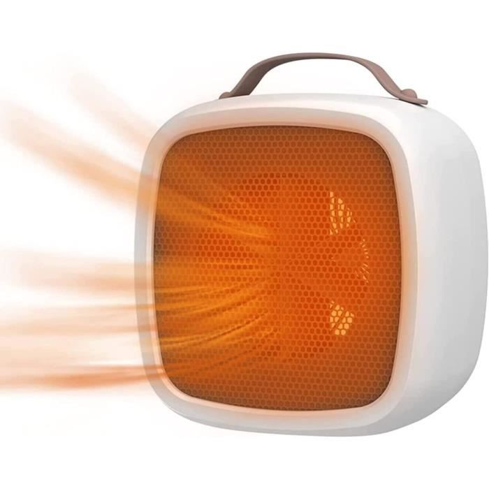 Chauffage portable - ZGEER - 500 W - Soufflerie - Blanc - Économie d ...