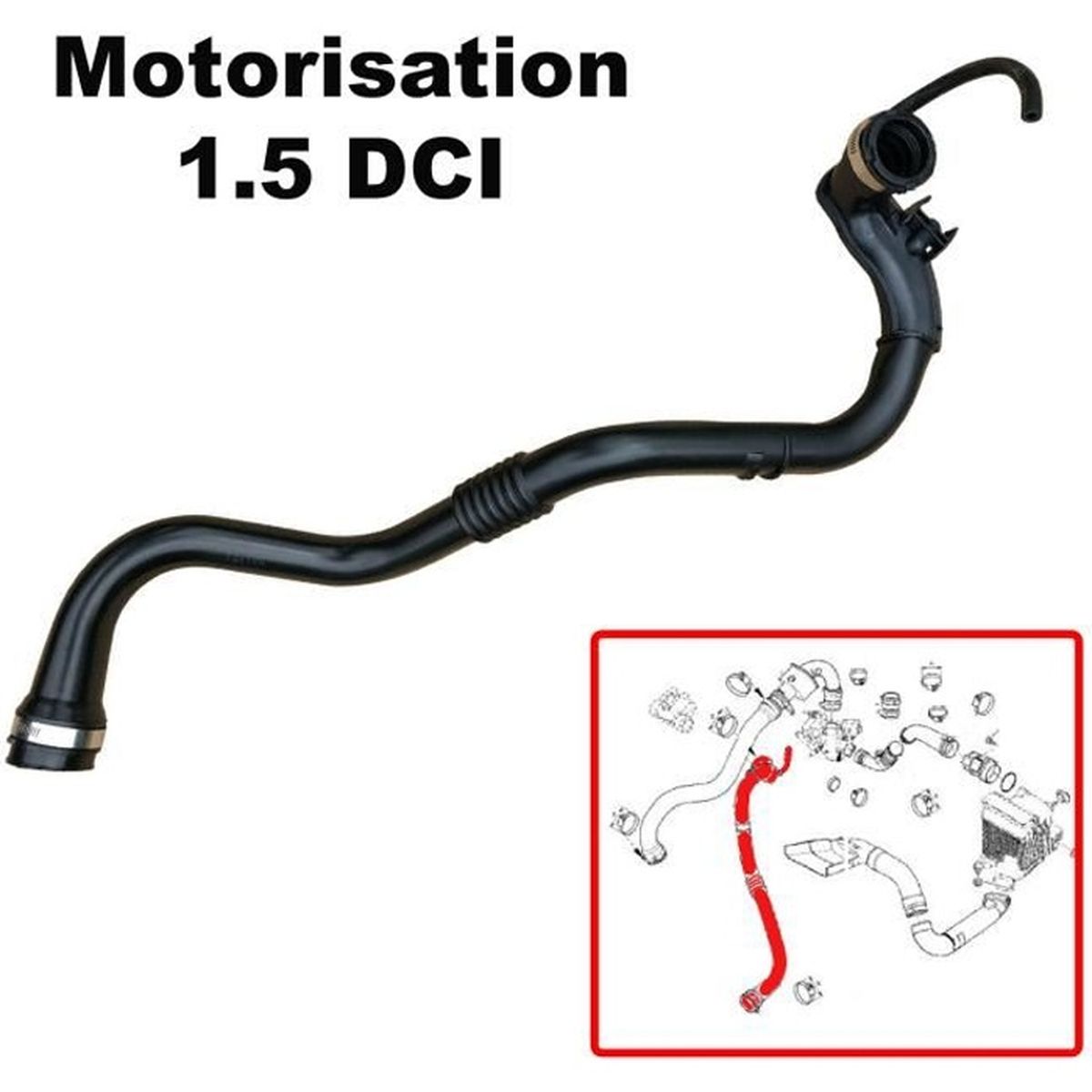 Durite de Turbo Renault Clio II Kangoo Megane II Scenic II 1.5 DCI ...