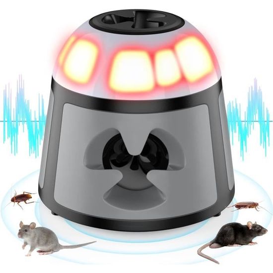 Répulsifs Ultrason Souris Rat,Répulsif anti-rats 360,ultrasonique avec ...