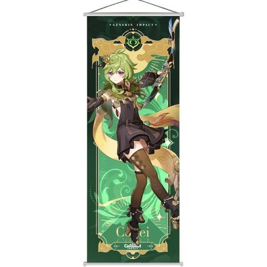 Scroll Poster Genshin Impact Sumeru Game Character Hanging Wall Art ...