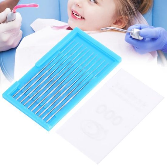 BOJ® Outil de soin des dents de fichier de canal radicuBOJre d'aiguille endodontique d'acier ...
