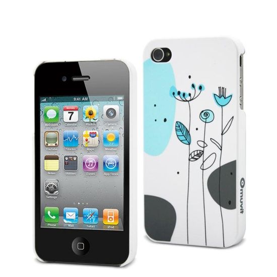 Coque iPhone 4 doodle motif fleurs + film - Cdiscount Téléphonie
