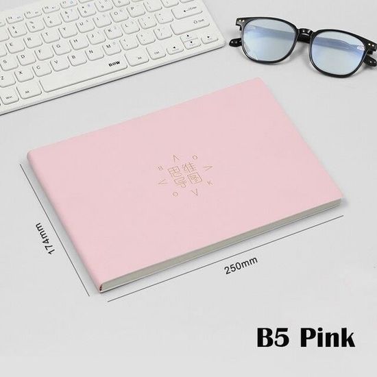 CAHIER,B5 Pink--Carnet de Notes avec cartographie de l'esprit, format ...