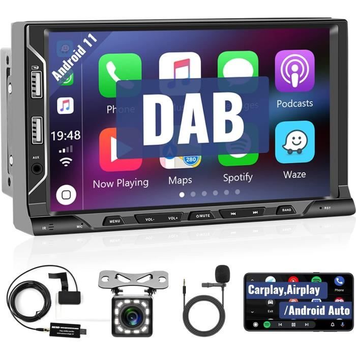 Autoradio 2 Din Dab Android 11 Gps Sans Fil Carplay Android Auto Mirror ...