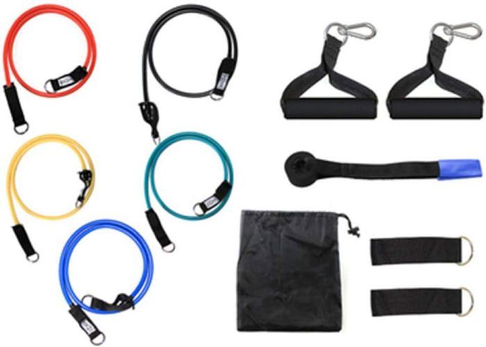 Élastique Musculation Set11 pcs Bande de Résistance Fitness Gomme Sport ...