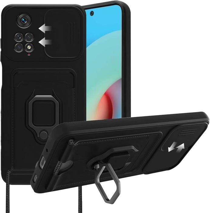 Coque Xiaomi Redmi Note 12 Pro 4G avec Cordon, Protection Silicone ...