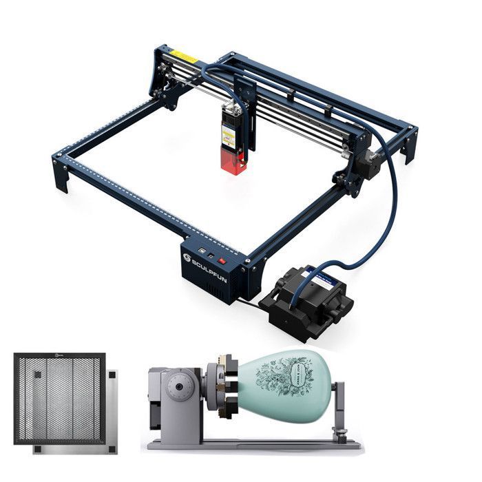 SCULPFUN Graveur laser S30 Pro + Atomstack maker R1 PRO rouleau à ...