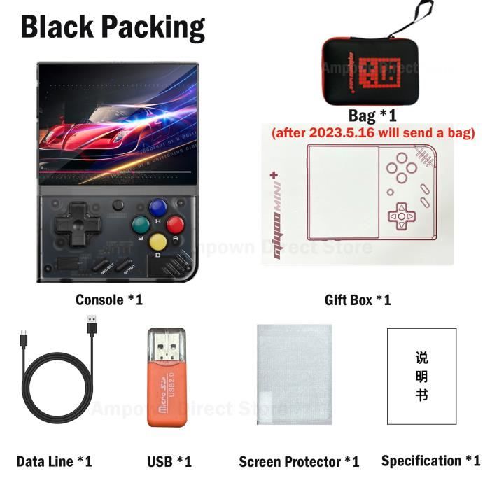 128G(27K Games) - Sac noir avec - Consoles de jeux vidéo rétro ...