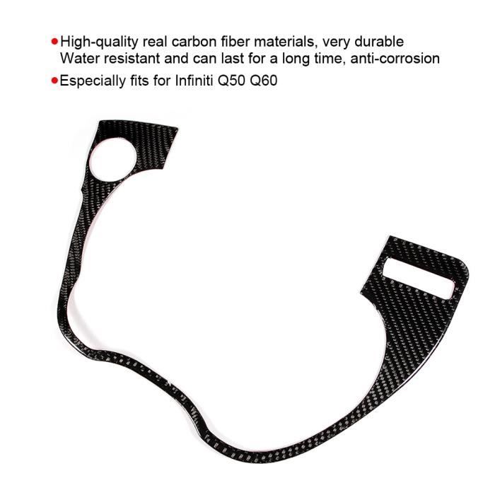 Akozon Garniture de tableau de bord Dashboard Frame Trim, Real Carbon ...