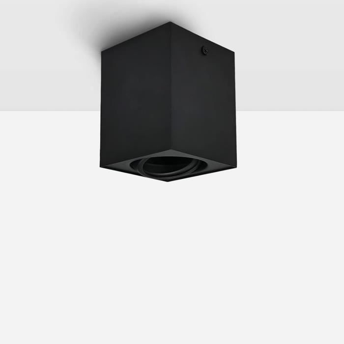Spot en saillie Orientable, Plafonnier Luminaire pour GU10, CUBE Spot ...