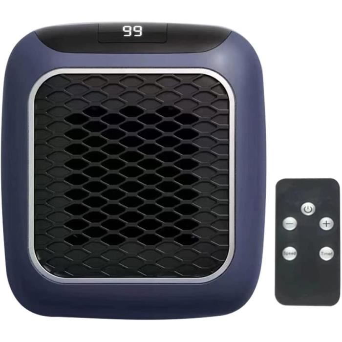 Mini Chauffage Soufflant Mural avec Télécommande,800W Chauffage à Prise ...