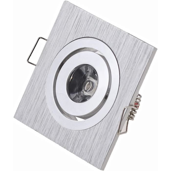 Lot de 10 mini spots carrés LED 3 W haute puissance encastrable [723 ...