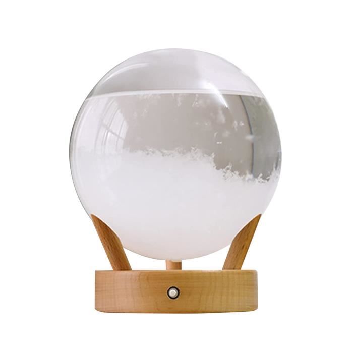 Verre tempête - Bouteille de prévision météo de forme ronde,Crystal ...