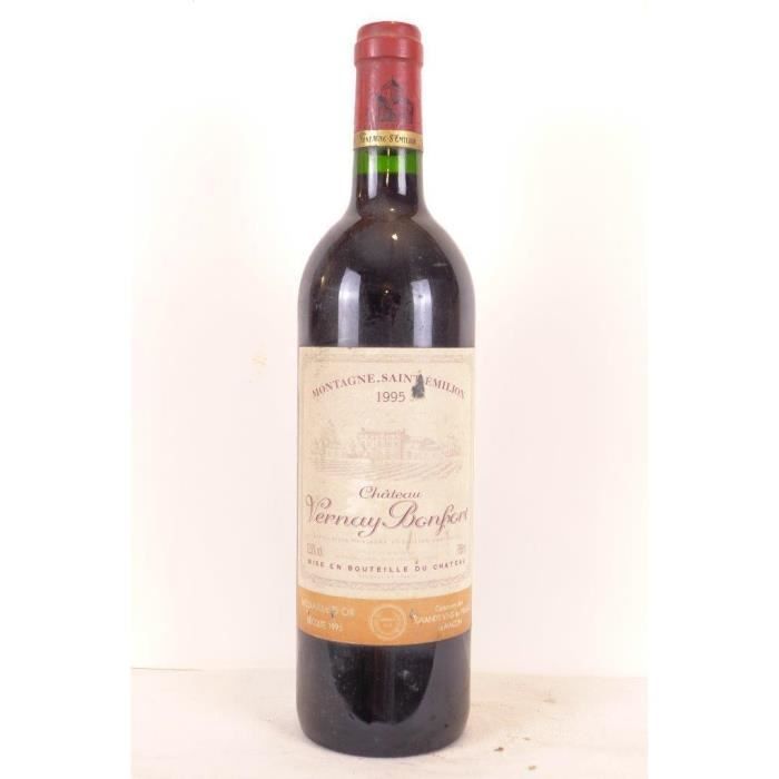 Montagne saint-émilion château vernay bonfort rouge 1995 - bordeaux ...