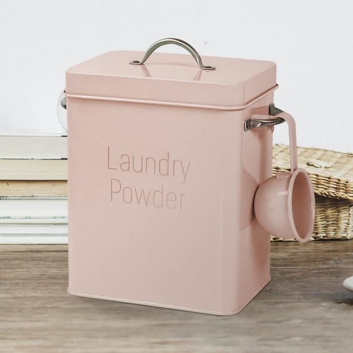 Ahwoihs Boîte À Lessive Contenant Stockage Poudre Savon Cuillère ...