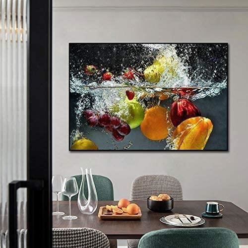Decoration muraleToile Tableau de Raisin Art Mural Fruits Aliments ...